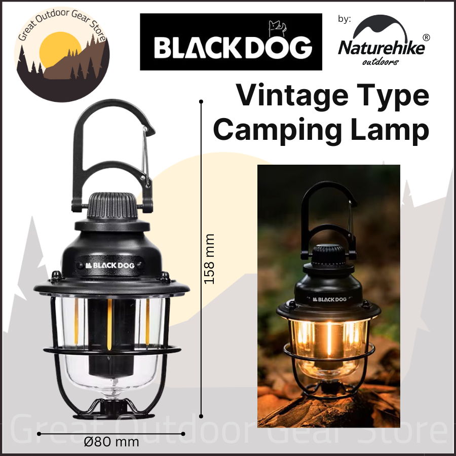 Blackdog Naturehike Rechargeable Vintage Camping Lamp, Outdoor ...
