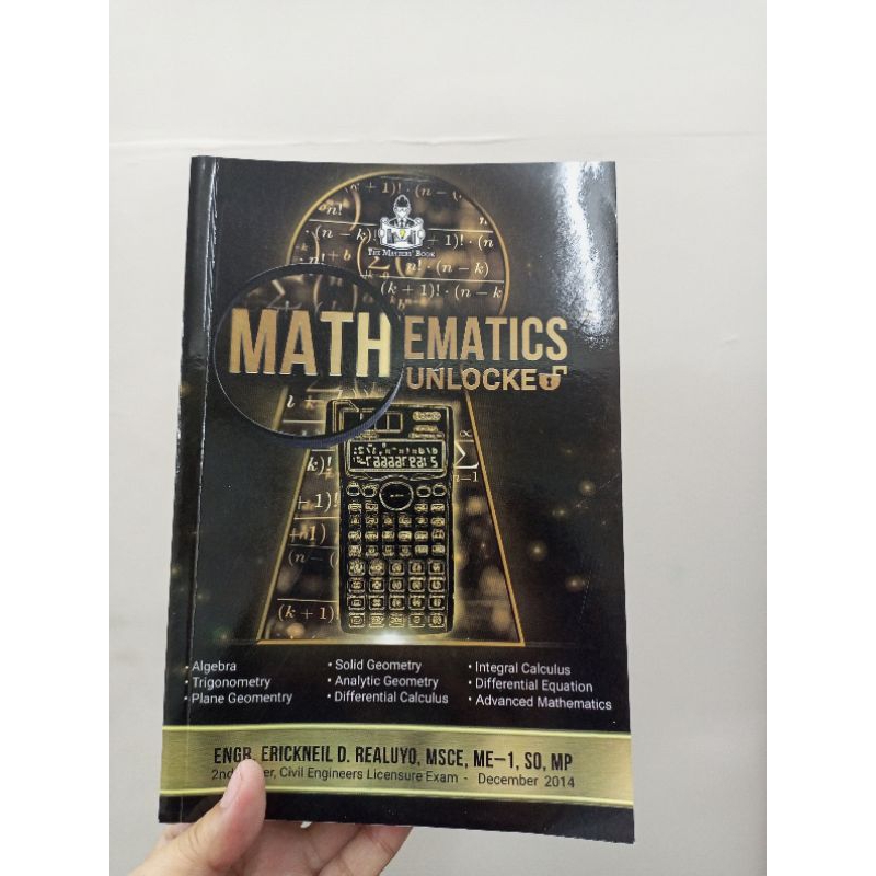 MATHEMATICS UNLOCKED By Engr. Erickneil Realuyo | Shopee Philippines