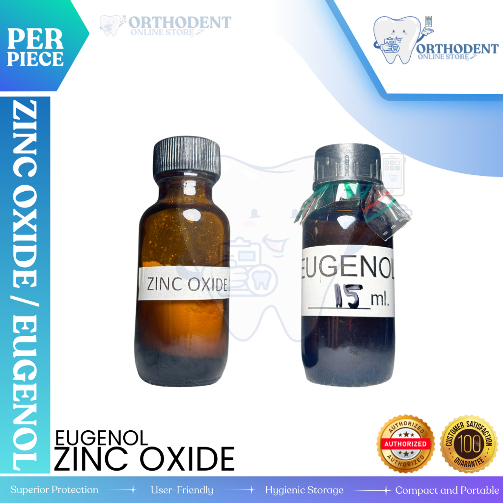 Dental Eugenol Liquid & Zinc Oxide Powder Set – 15ml and 15g for Superior Dental Cement | Shopee ...