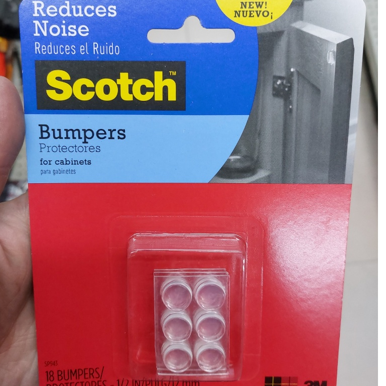 3m Scotch Bumpers 18pcs Reduces Noise In Cabinet / Drawers | Shopee ...