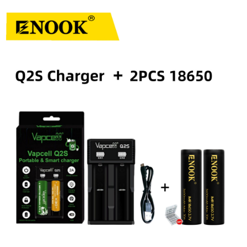 Enook 18650 Battery 3600mAh 35A Rechargeable 3.7V Lithium Security Code ...