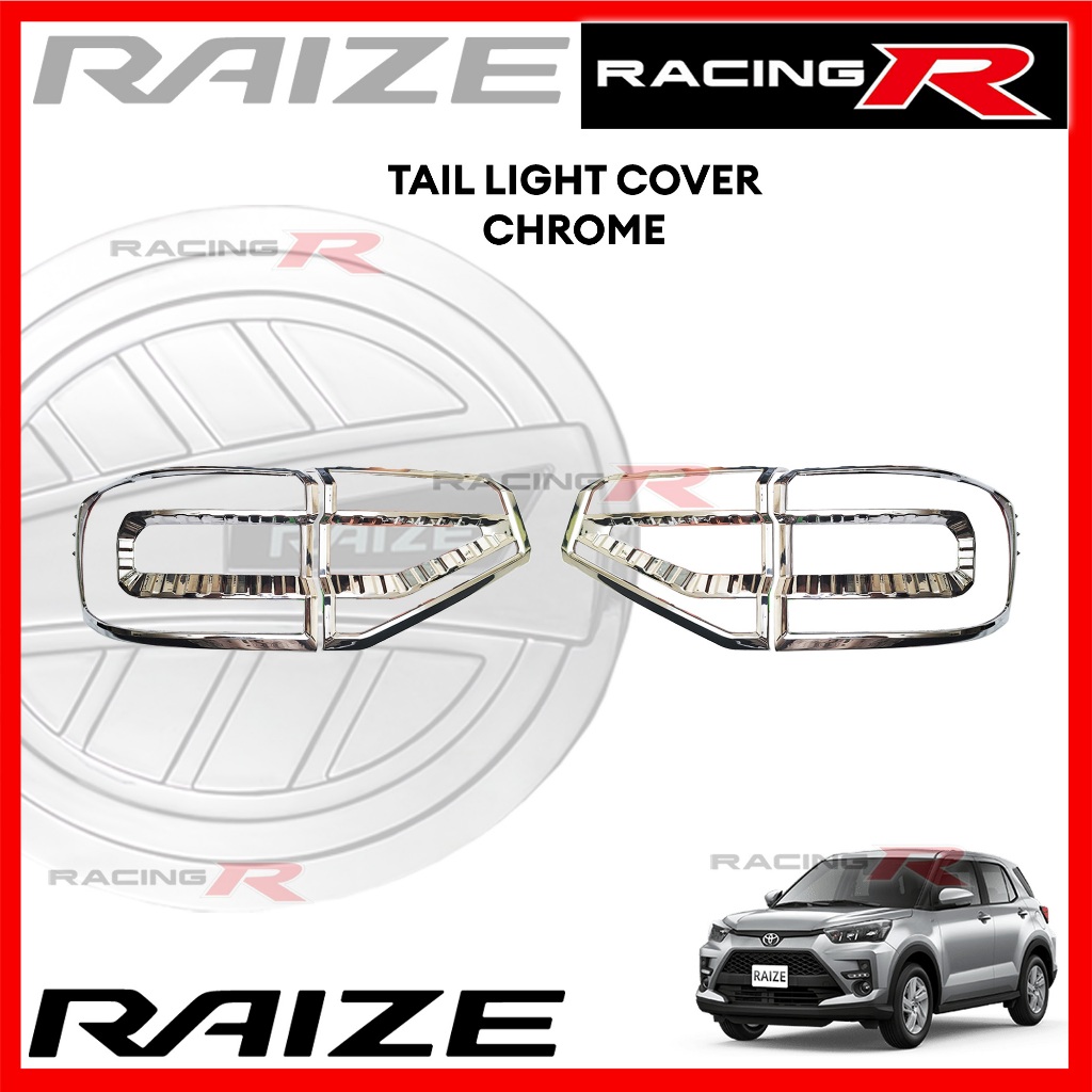 Toyota Raize 2022 - 2025 Tail light Cover Chrome Thailand Quality ( Car ...