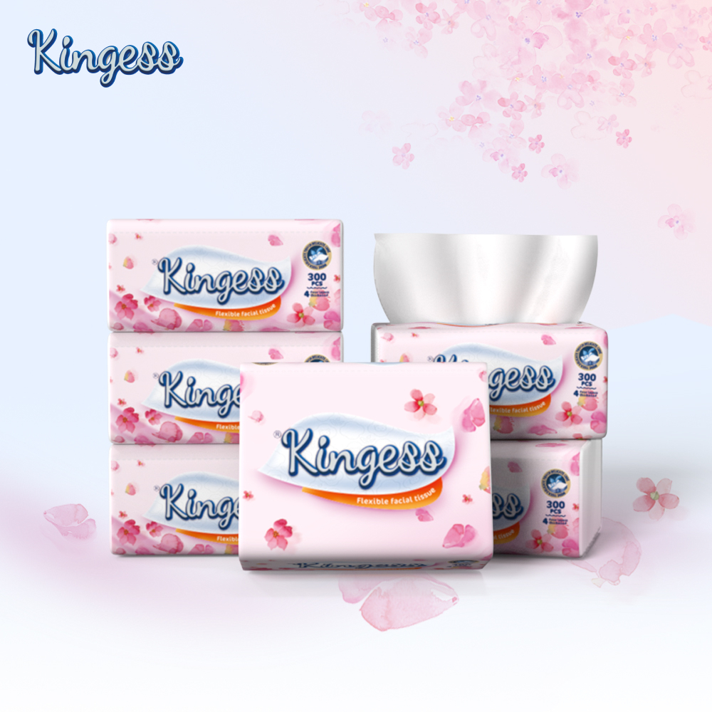 KINGESS facial tissue 10 packs super tough 4 layers | Shopee Philippines