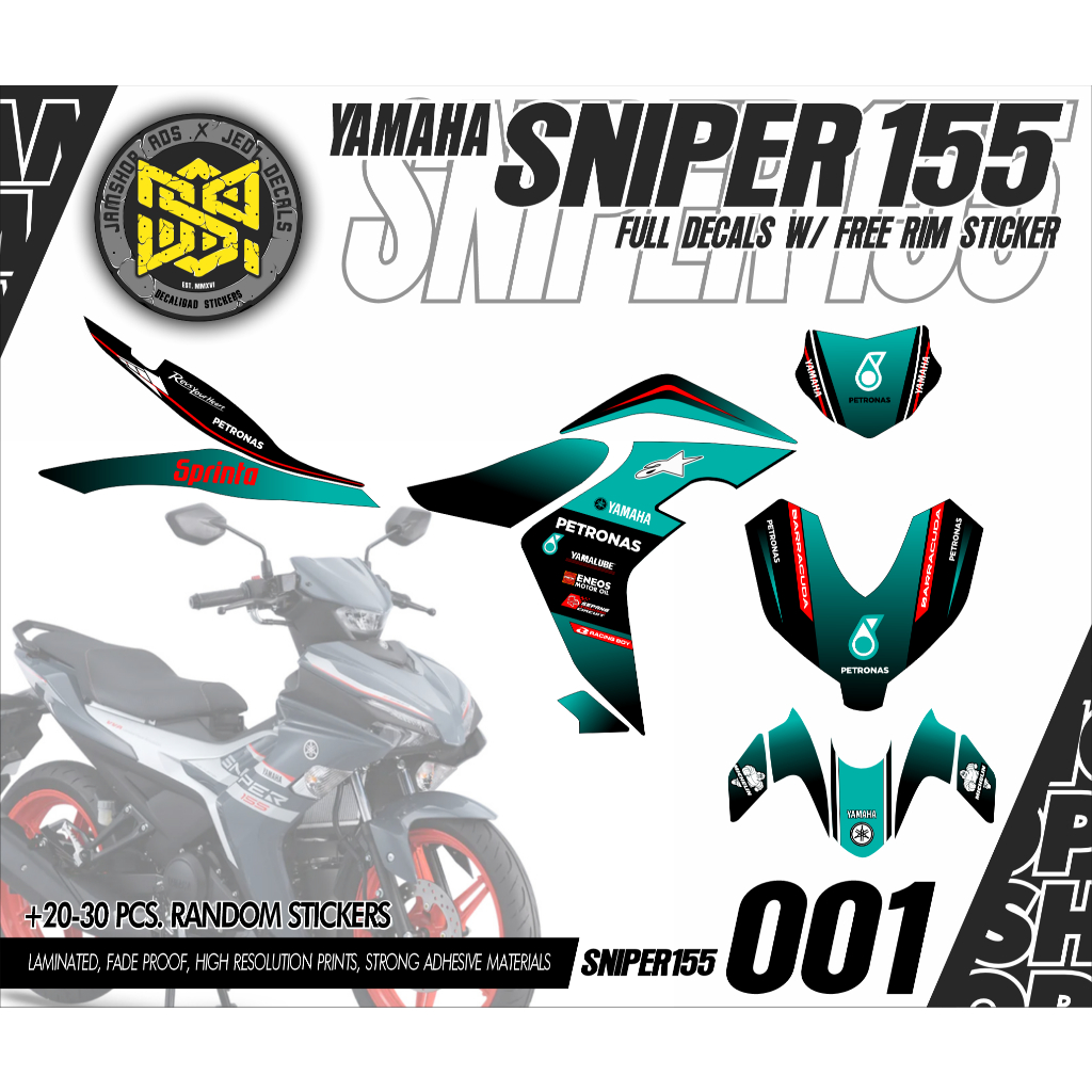 Yamaha SNIPER 155 Full Decals | Shopee Philippines