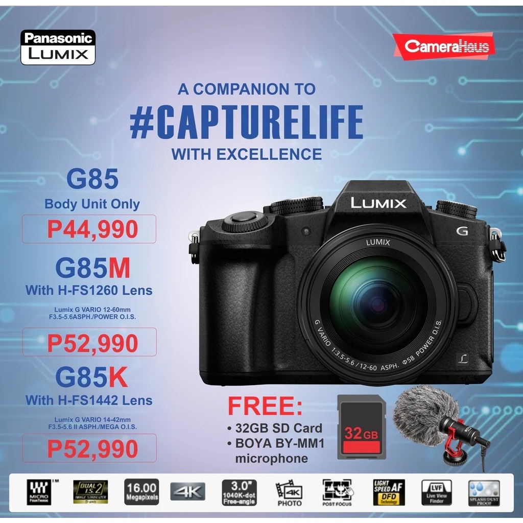 Panasonic Lumix G85 Mirrorless Camera | Shopee Philippines