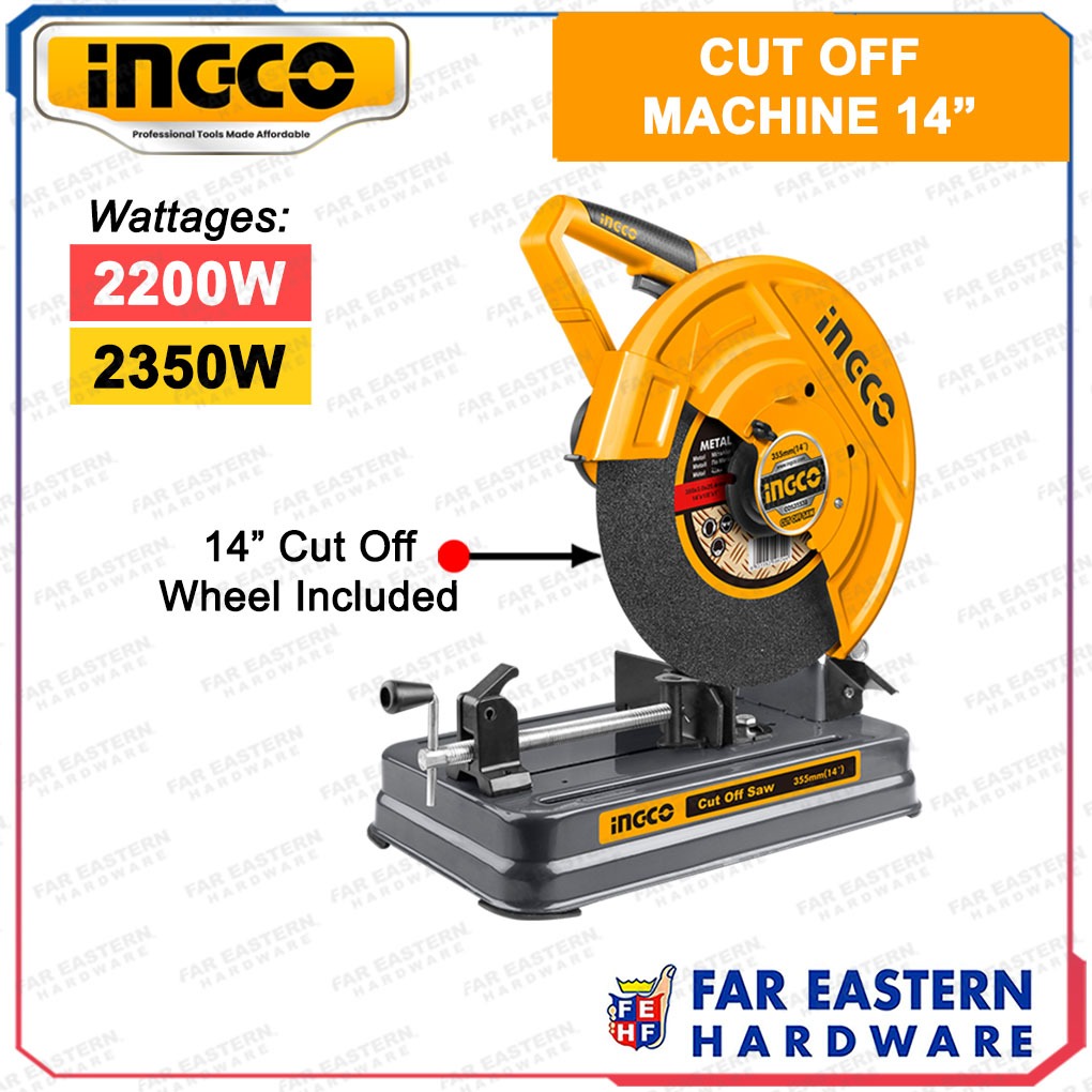 INGCO Cut Off Machine 14" 2200W Chopsaw COS223558 INPTCD | Shopee ...