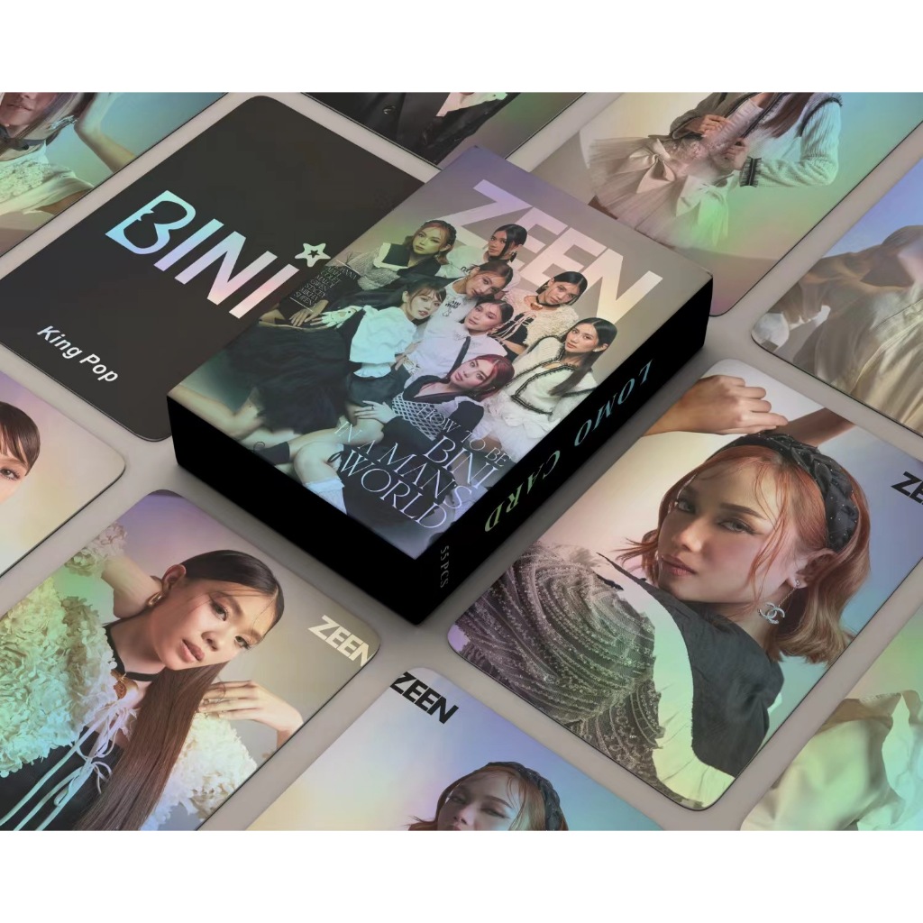 30/92/124/50/55Pcs BINI Holographic Postcards Stickers KPOP Album Lomo ...
