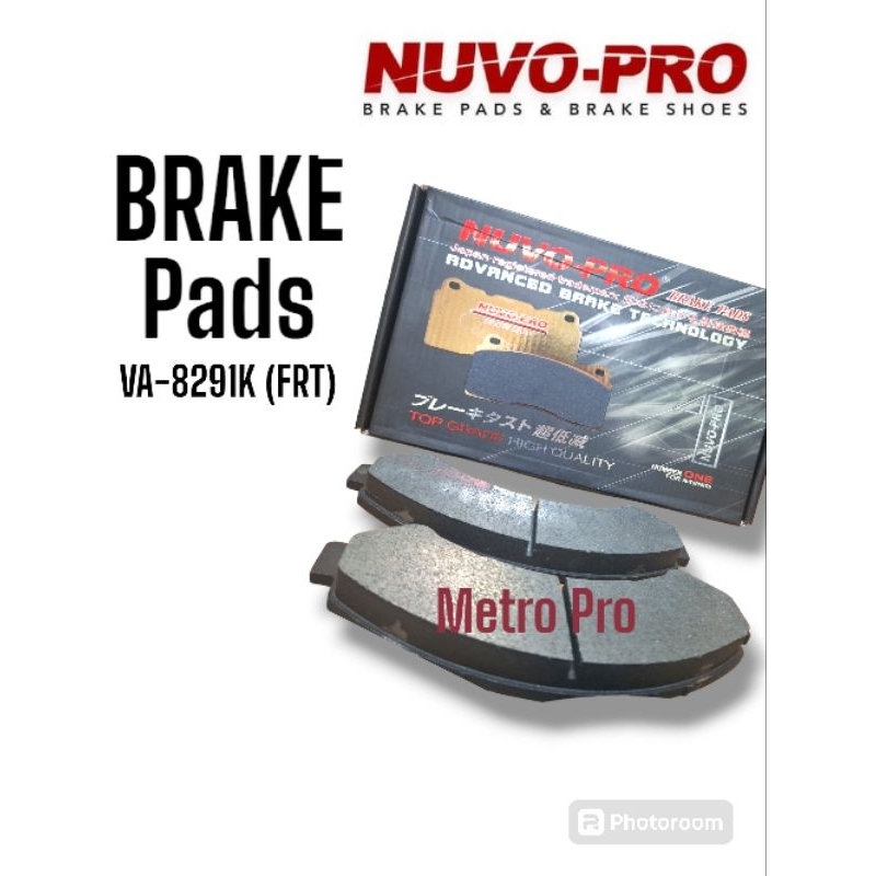 Nuvo Pro Brake Pad VA-8291K ( Front ) | Shopee Philippines