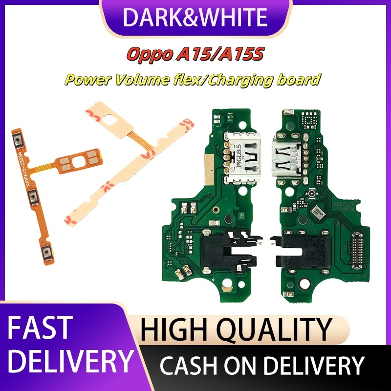Oppo A15 A15s Power Volume Flex Button Switch USB Charging Port Board ...