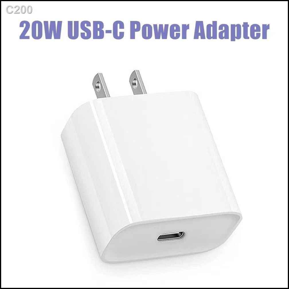 20W Fast Charger USB-C Power Adapter With USB PD Cable Cord US Plug ...