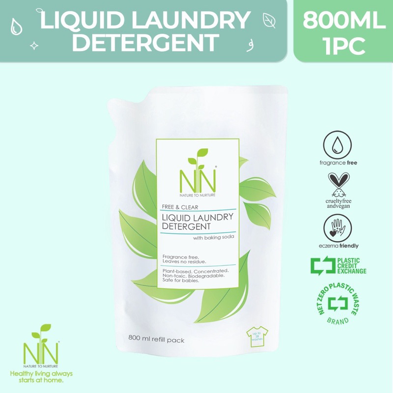 Nature to Nurture Baby Liquid Laundry Detergent 800ml refill pack ...