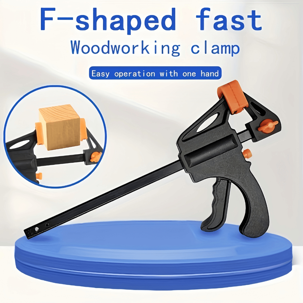 4" F Clamp, Woodworking Clamp, Hard Quick Ratchet Release Speed Squeeze ...
