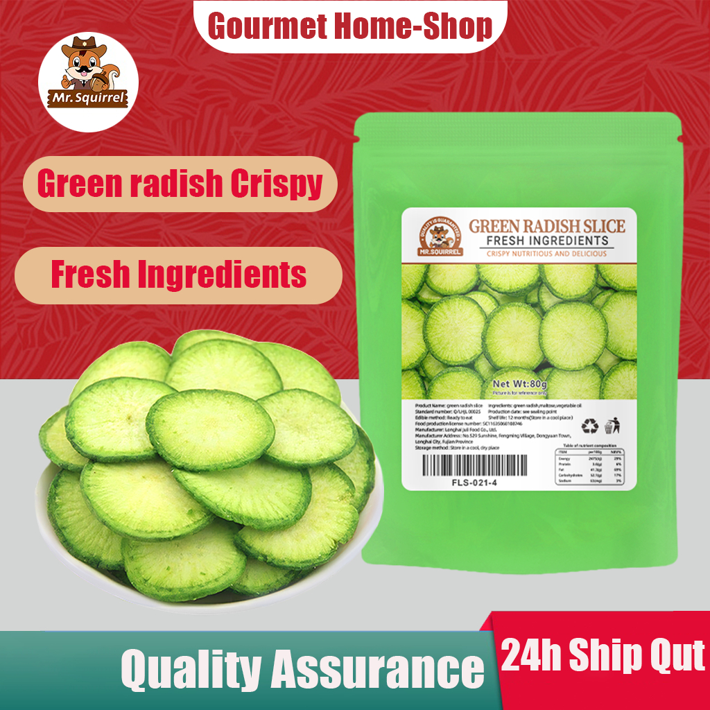 Green radish Crispy 80g/bag Healthy Vegetable Chips Snacks | Shopee ...