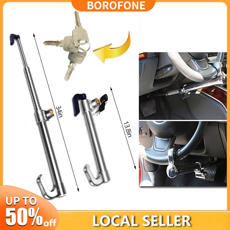 Car Steering Wheel Lock Heavy Duty Anti Theft Car Lock Extendable ...