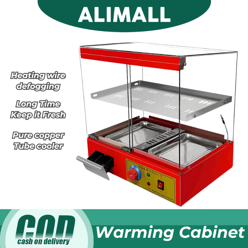 Food Insulation Display Cabinet Glass Heating Constant Temperature Box ...