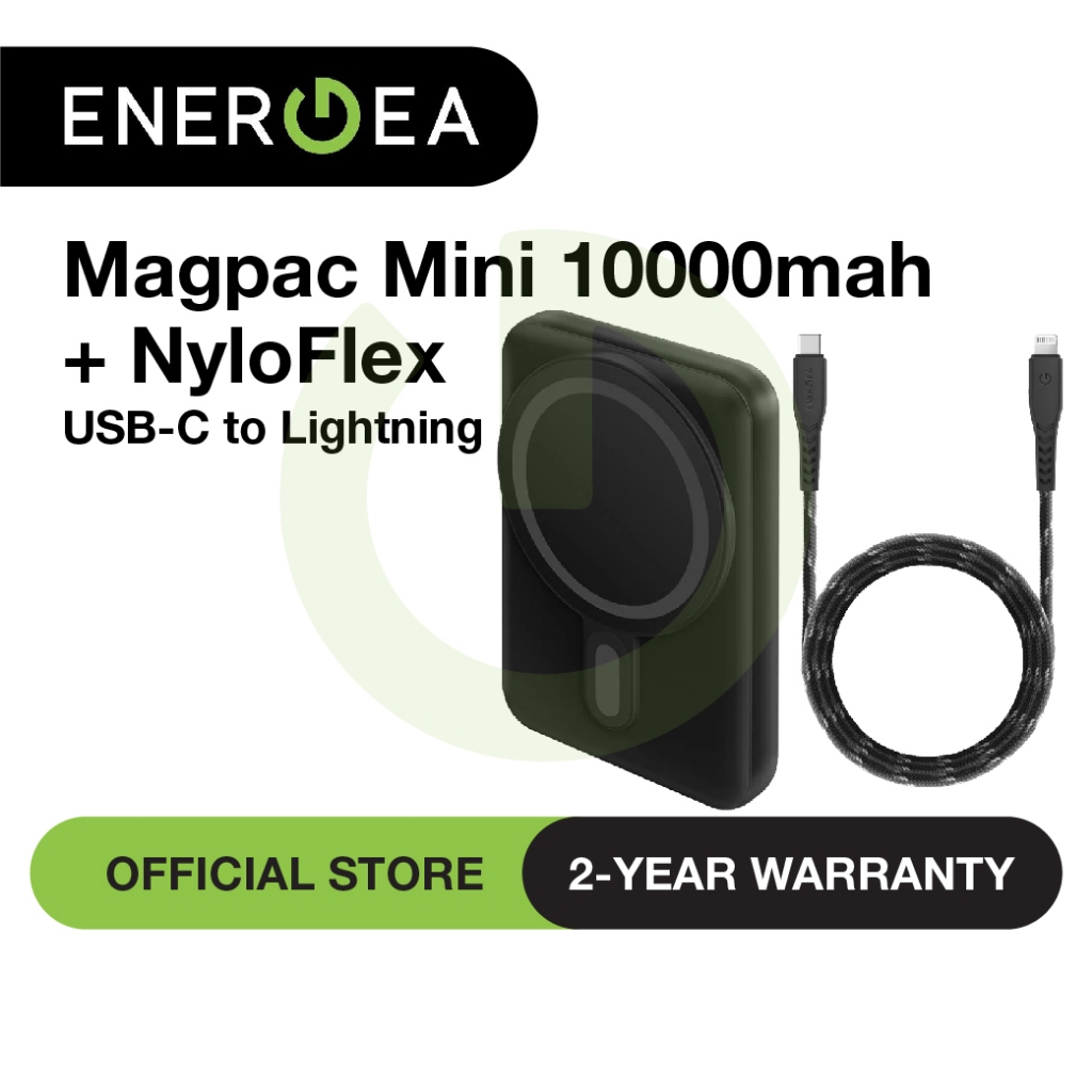 Energea MagPac Mini + NyloFlex USB-C to Lightning | Shopee Philippines