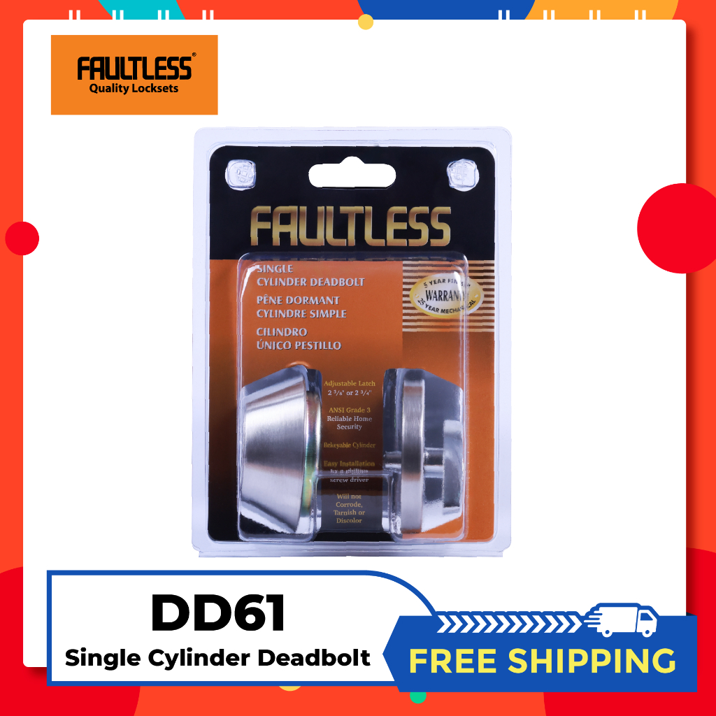 FAULTLESS LOCKSET DEADBOLTS | Shopee Philippines