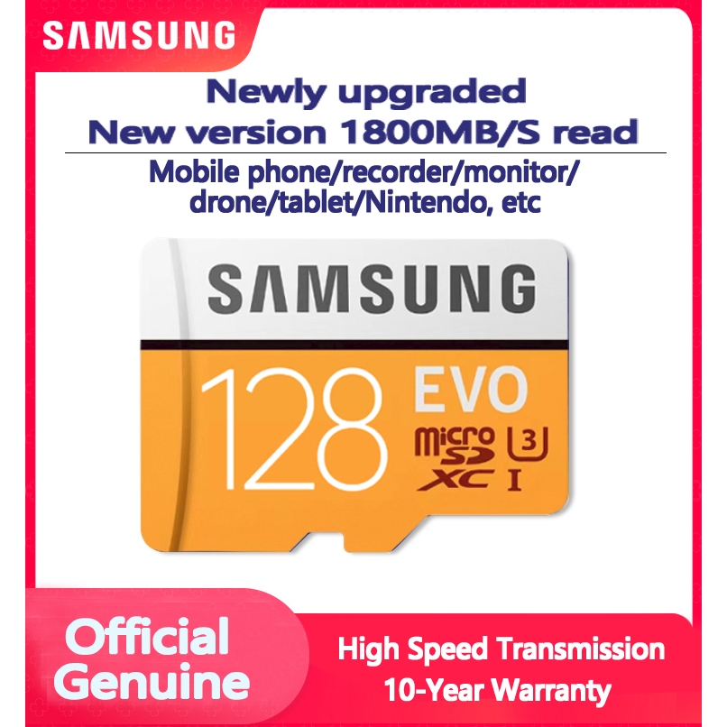 Samsung Memory Card Class 10 Micro SD Card EVO PLUS 128GB 256GB 512GB ...