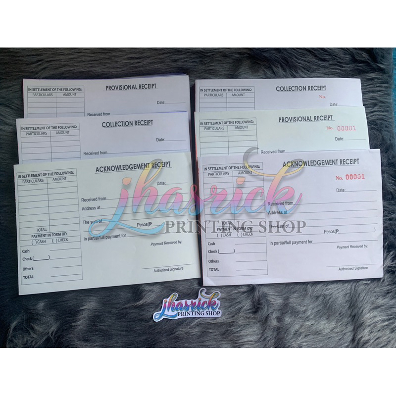 GENERIC ACKNOWLEDGE | PROVISIONAL | COLLECTION RECEIPTS | Shopee ...