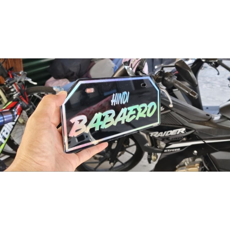 Hindi babaero Motorcycle plate/Motorcyle accesories | Shopee Philippines
