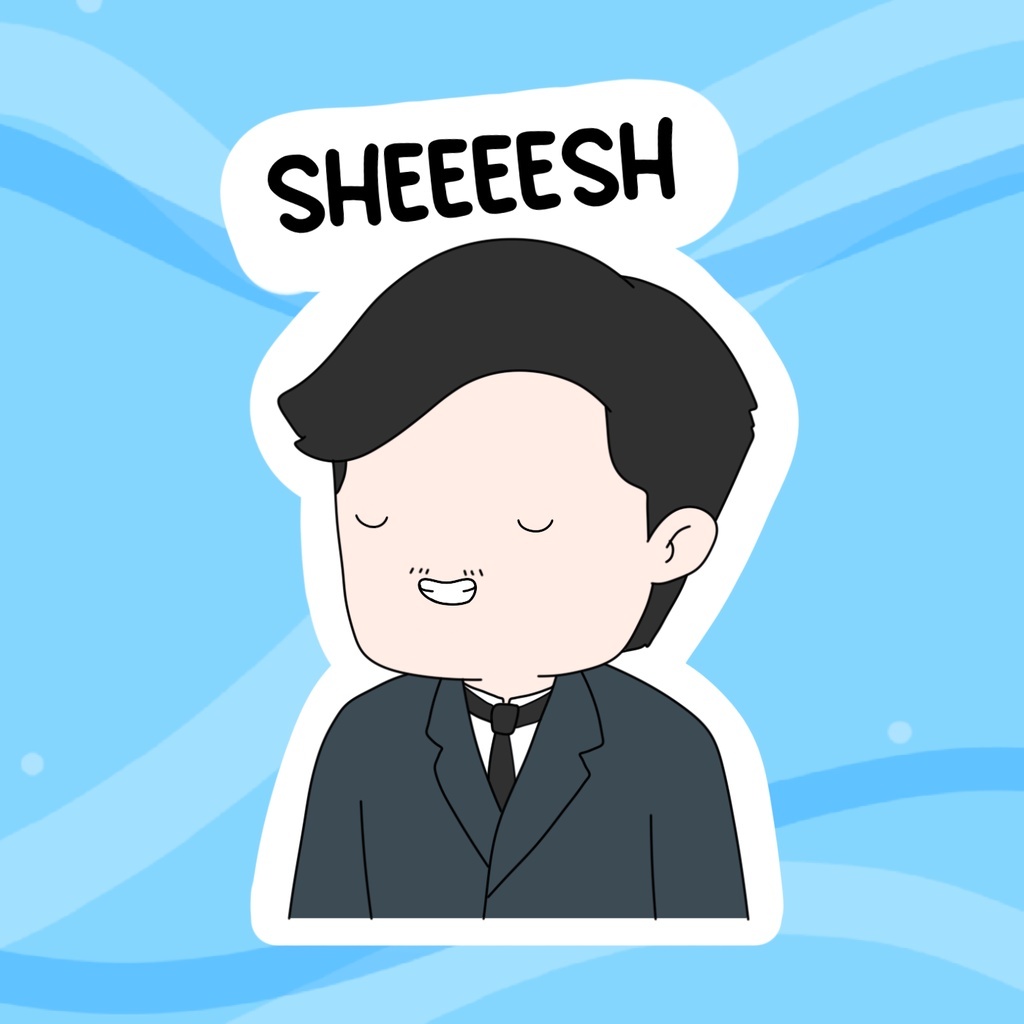 SSKAIT Jose Rizal Waterproof funny mood die cut sticker - Sheeeesh ...