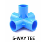 [DNC] 1pc - PVC Pipe Connector 20mm - 25mm - 32mm Water Line 3-Way 4 ...