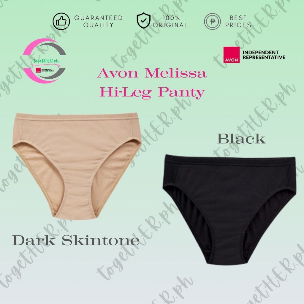 Avon Melissa Hi-Leg Panty Dark Skintone / Black | Shopee Philippines