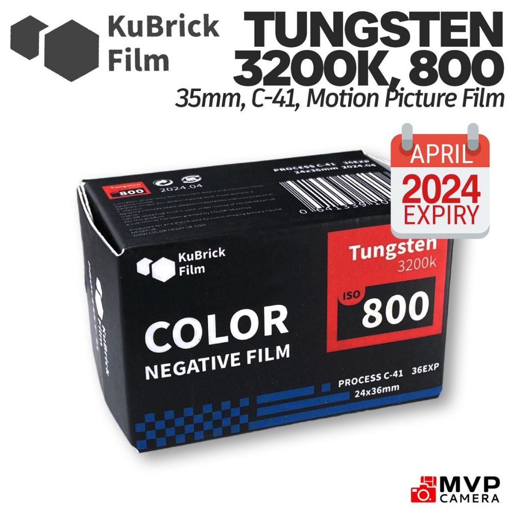 KuBrick ISO 800 3200K Cine Color Motion Picture Expired Negative Film ...