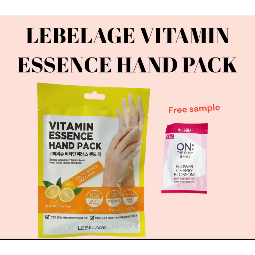 LEBELAGE VITAMIN ESSENCE HAND PACK | Shopee Philippines