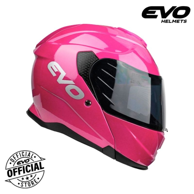 EVO Vxr-5000 Plain Modular Dual Visor Helmet Motorcycle with Free Clear ...