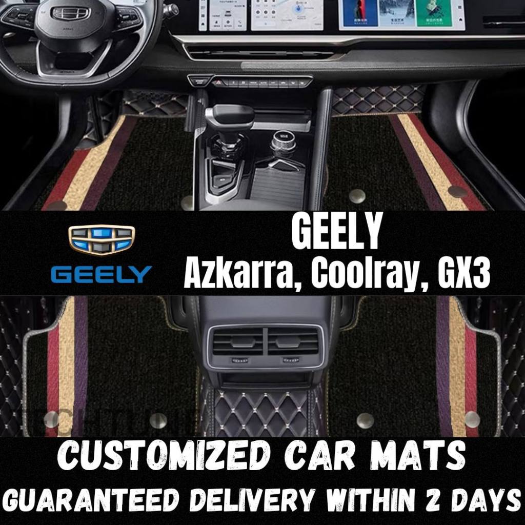 GEELY Car Mat Azkarra Coolray GX3 Double Layer Car Floor Mats Premium ...