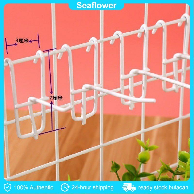 10pcs Heavy Duty Screen Hooks for Hanging Grid Wall Wire Mesh in Black ...