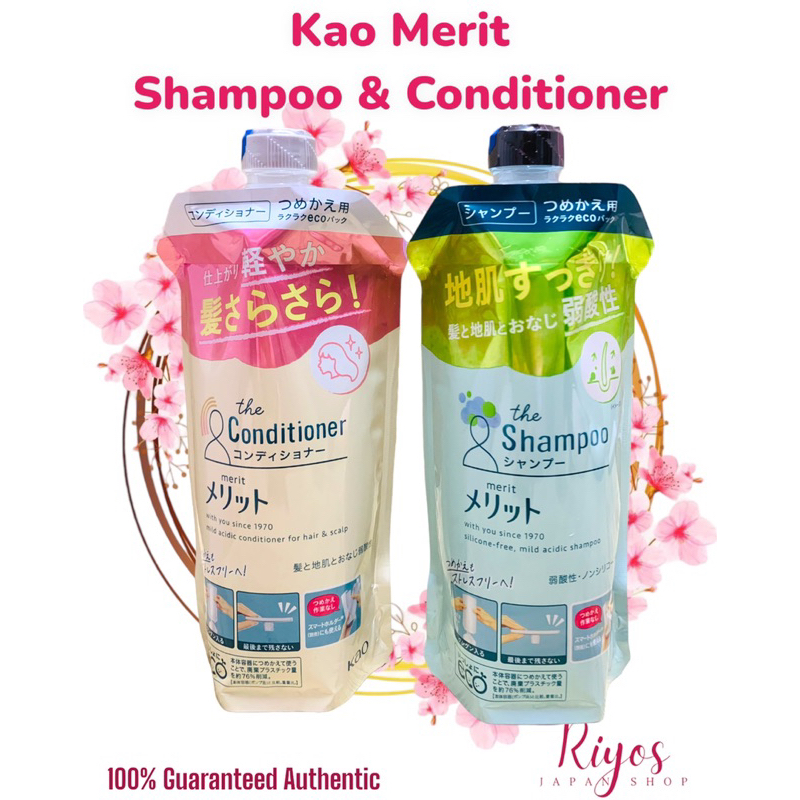 Kao Merit Shampoo & Conditioner 340g | Shopee Philippines