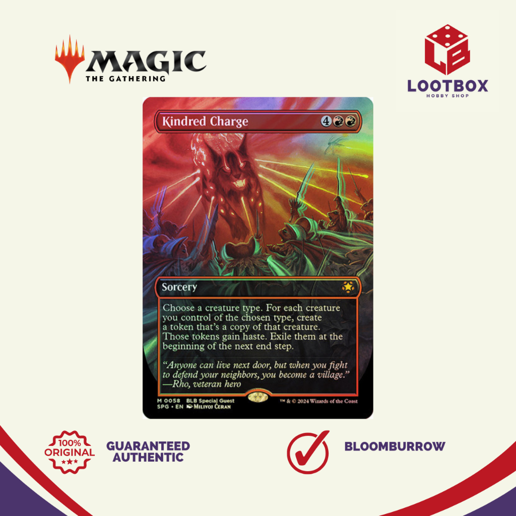 Magic the Gathering: Kindred Charge (Mythic Rare) - Bloomburrow ...
