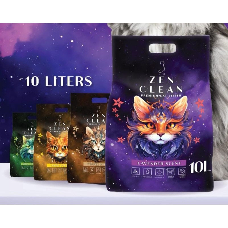 ZEN CLEAN Cat Litter Bentonite 10L | Shopee Philippines
