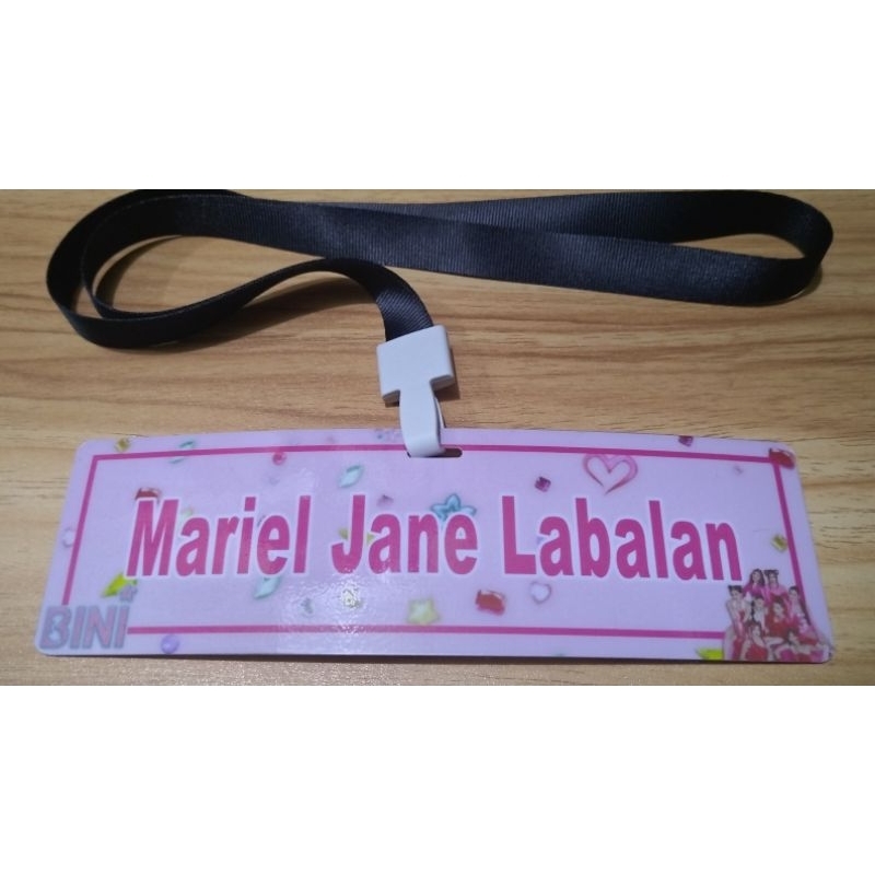 PVC Name Tag for Students with FREE Black ID Lace | Shopee Philippines