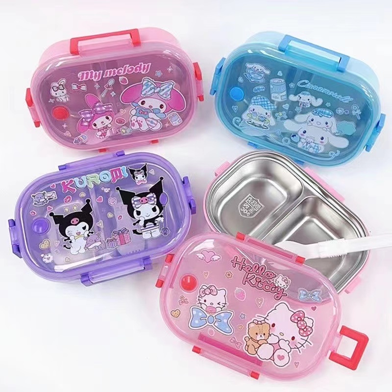 School Cartoon character lunch box for kids stainless steel lunch box ...