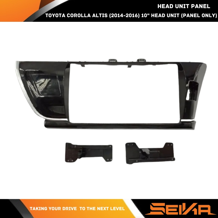 Toyota Corolla Altis (2014-2016) 10" Head Unit Panel Frame (Panel ONLY ...