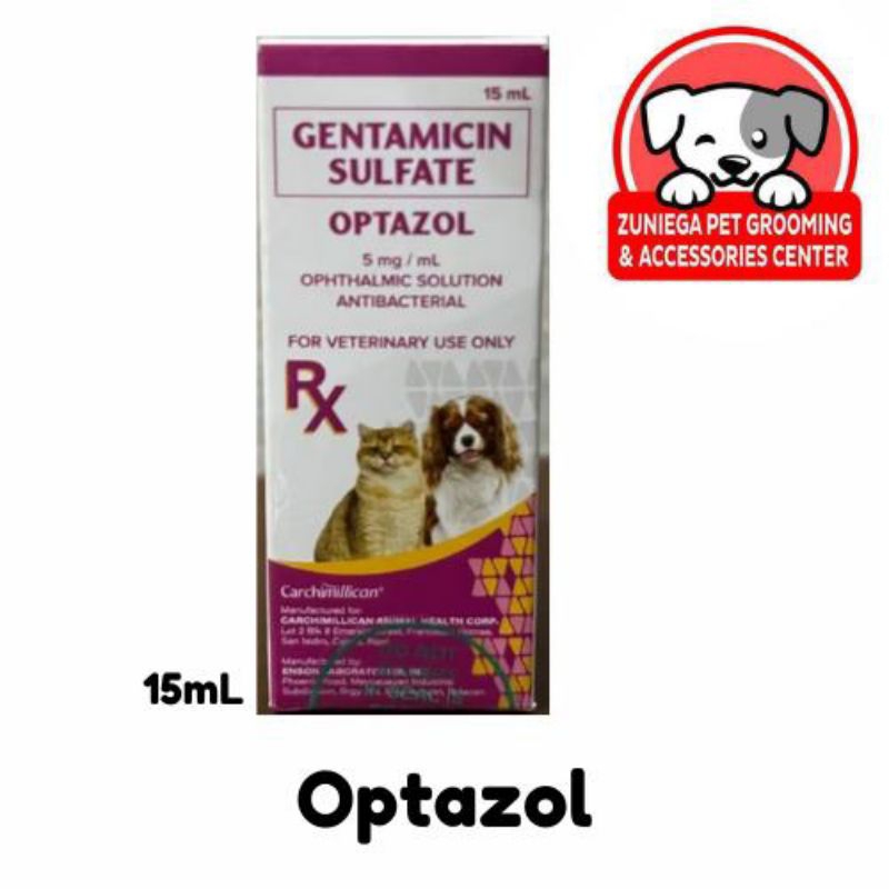 Optazol Gentamicin Eye Drops for Pets 15ml | Shopee Philippines