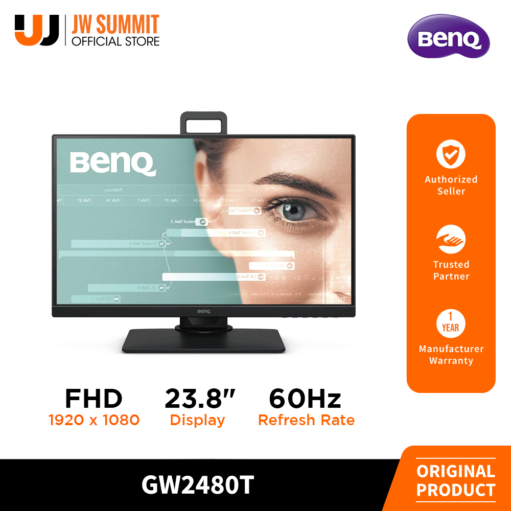BenQ GW2480T 23.8" FHD 60Hz 5ms 1080p IPS Panel Eye-Care Technology ...
