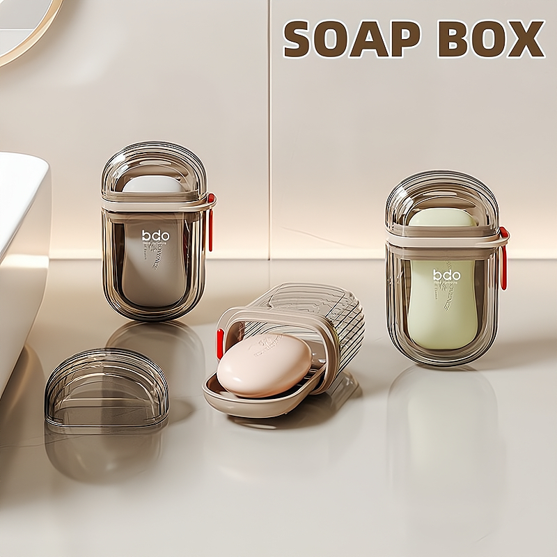 Travel Soap Box With Lid, Sealed For Draining, Portable Soap Box For ...