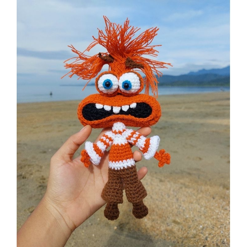 Crochet Anxiety Inside Out 2 Amigurumi Doll 11inches Height | Shopee ...