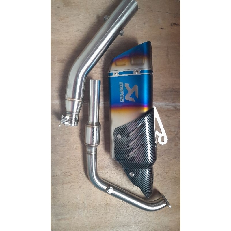 Mt15/ R15 v3 v4/ Xsr155 AKRA M1 FULL SYSTEM WITH ELBOW RESONATOR free ...