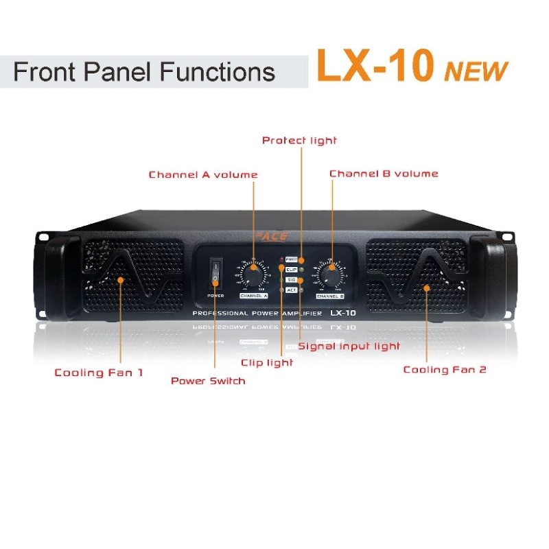 ACE Power Amplifier LX-10 Blue | Shopee Philippines