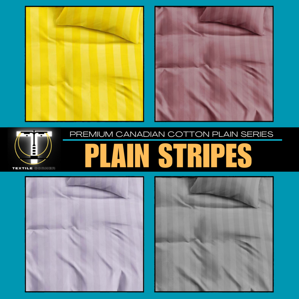 TEXTILE CORNER PH PREMIUM CANADIAN COTTON PER YARD | PLAIN STRIPES (1-24) | Shopee Philippines