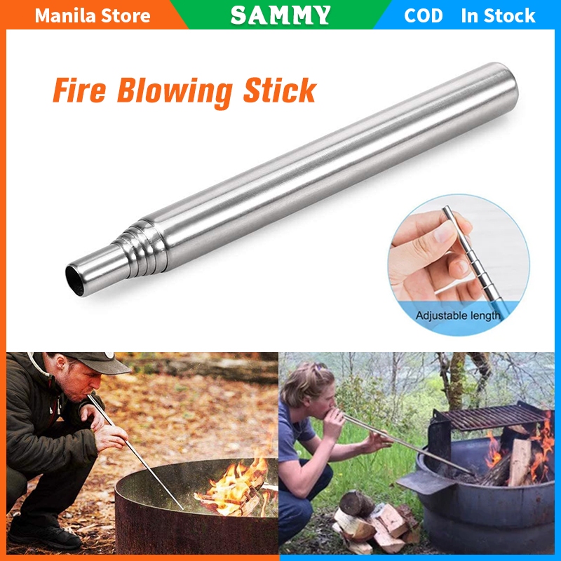 62cm Stainless Steel Extendable Fire Starter Outdoor Camping Tool ...