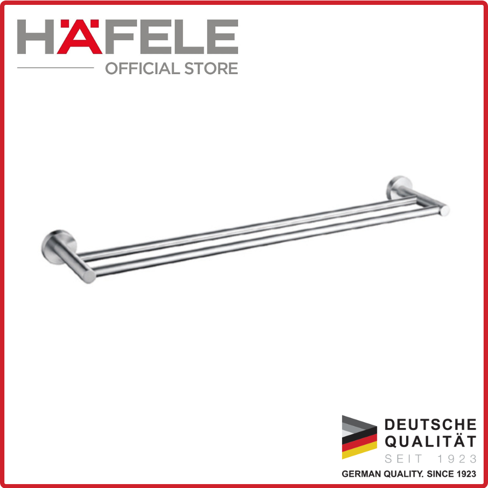 Hafele Double Towel Bar Satin Stainless Steel | Shopee Philippines