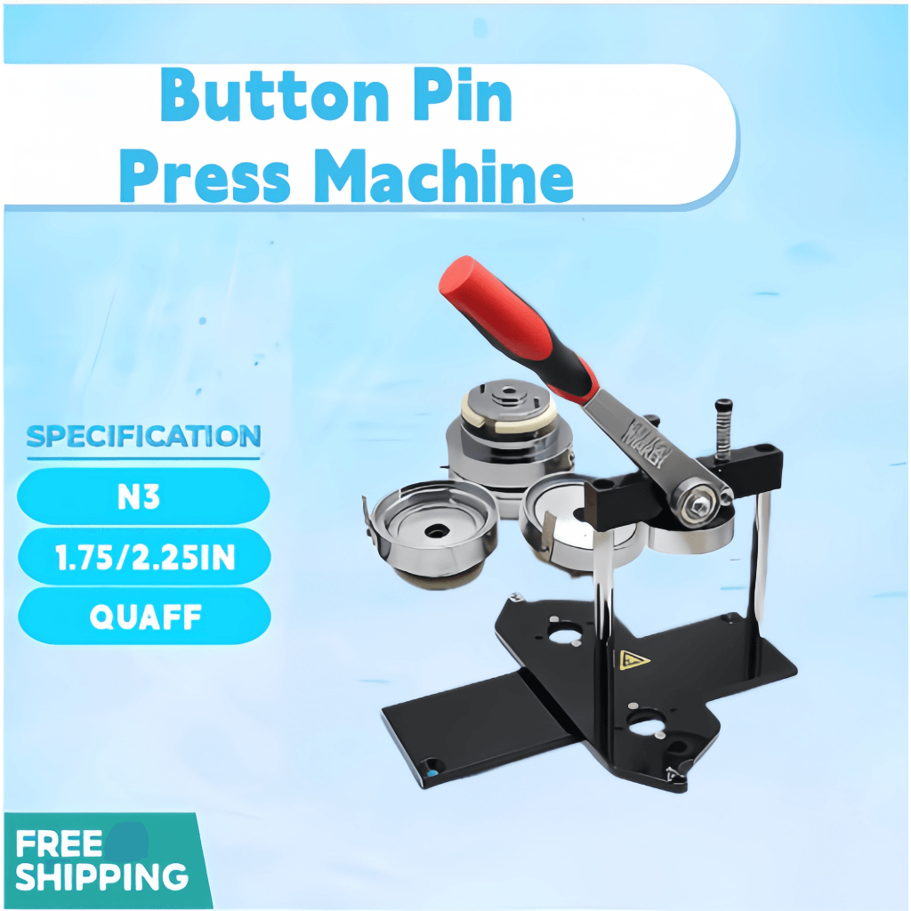 QUAFF N3 Button Pin Press Machine Body and Mold Package | Shopee ...