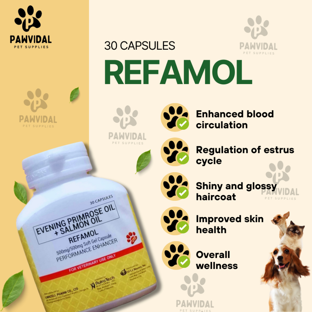 Refamol Soft Gel Capsule: Evening Primrose Oil + Salmon Oil | Shopee ...