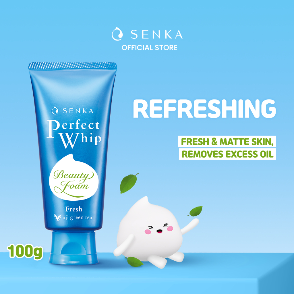 NEW Senka Perfect Whip Cleanser Fresh 100g | Shopee Philippines